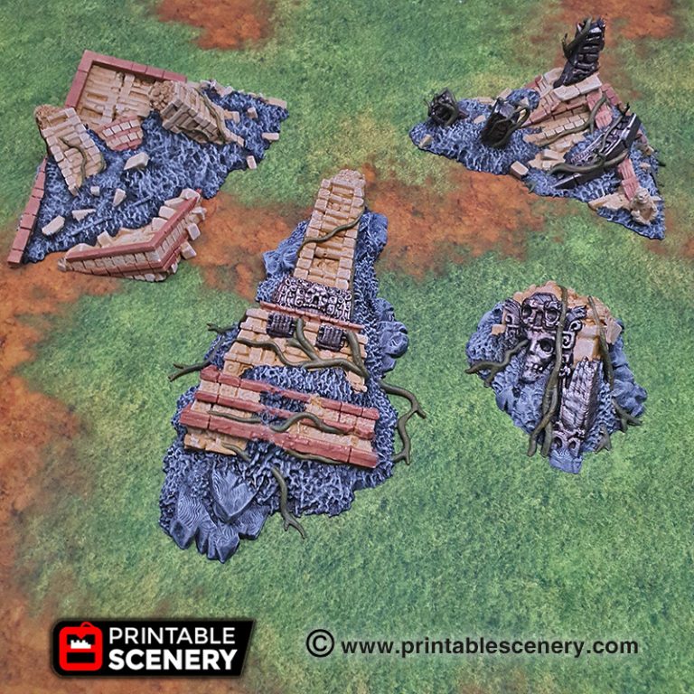 Eden Scatter Ruins - Printable Scenery