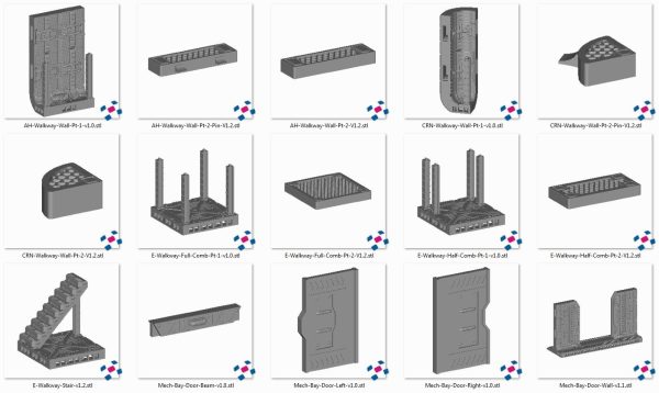Mech Engineering Bay Expansion - Printable Scenery