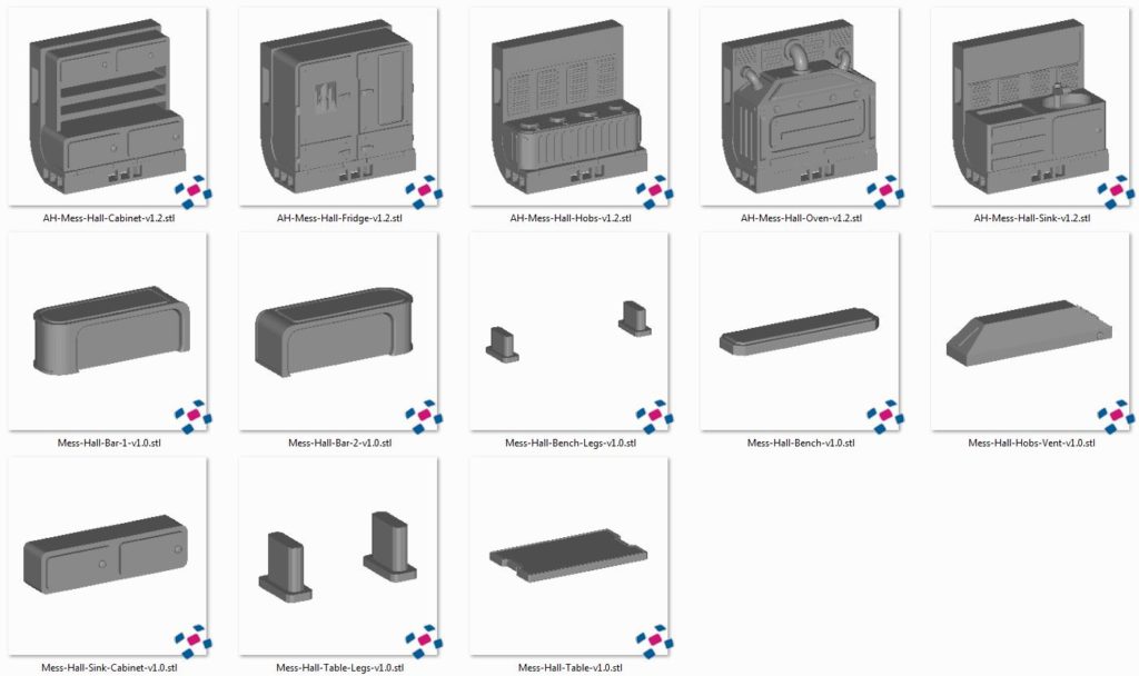 Mess Hall Expansion - Printable Scenery