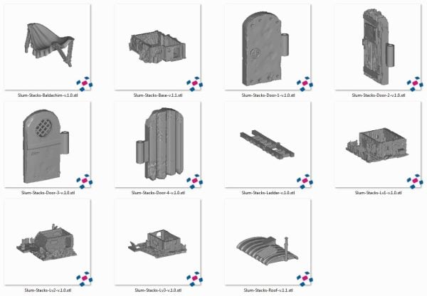 Slum Stacks - Printable Scenery