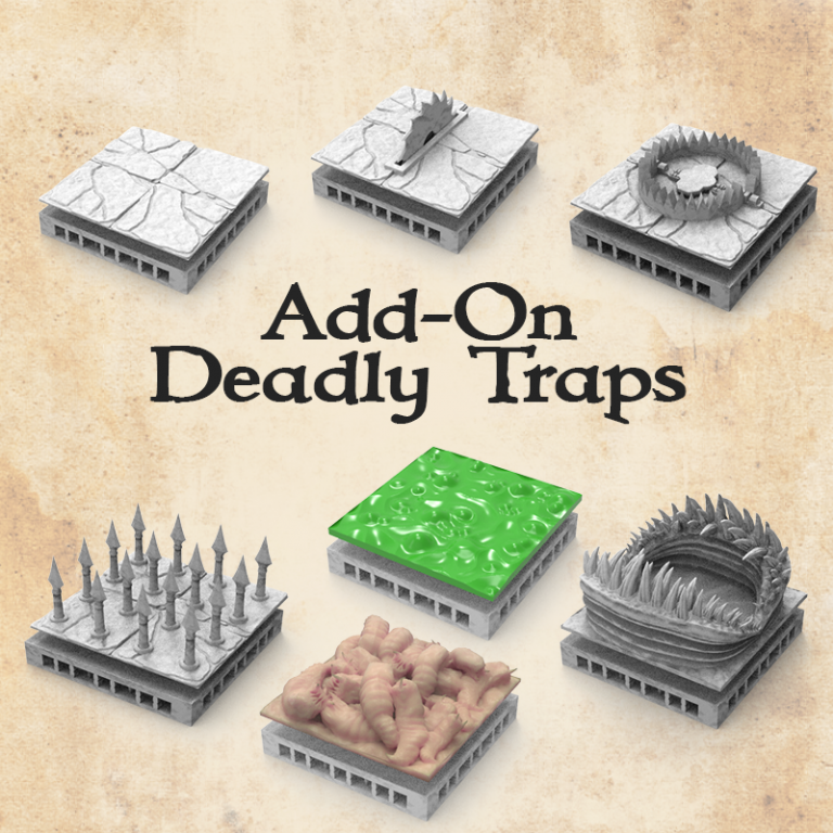 Deadly Floor Traps - Printable Scenery