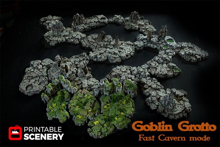 Grotto Walls - Printable Scenery