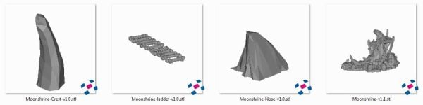 Moon Shrine - Printable Scenery