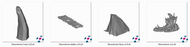 Moon Shrine - Printable Scenery