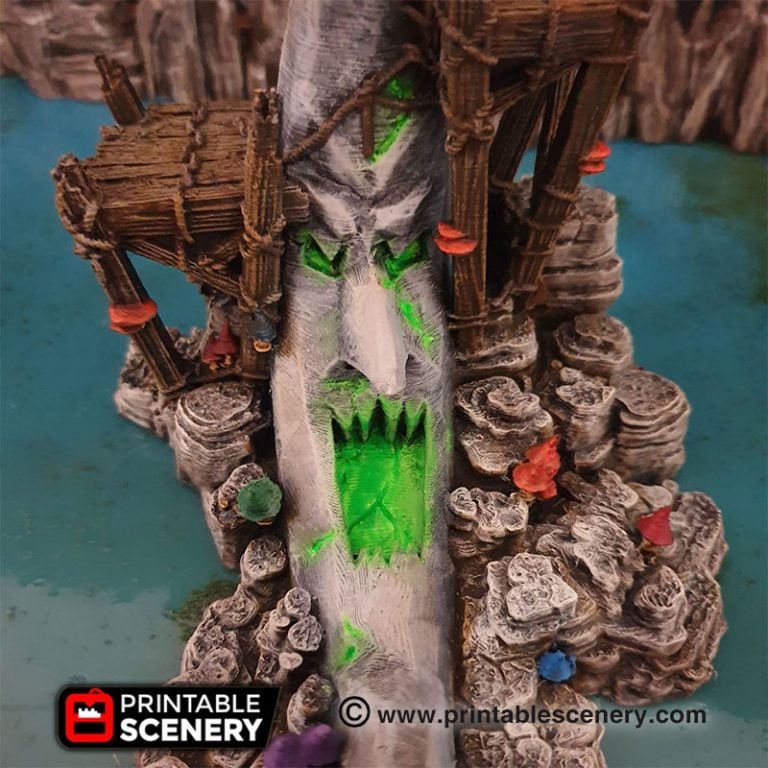 Moon Shrine - Printable Scenery