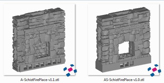 Schist Walls - Printable Scenery