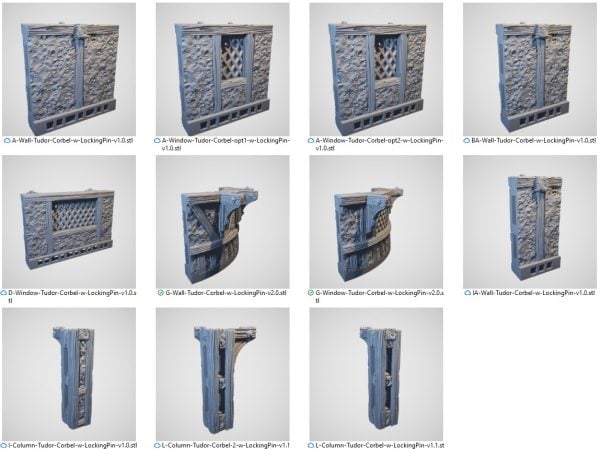 Tudor Walls - Printable Scenery