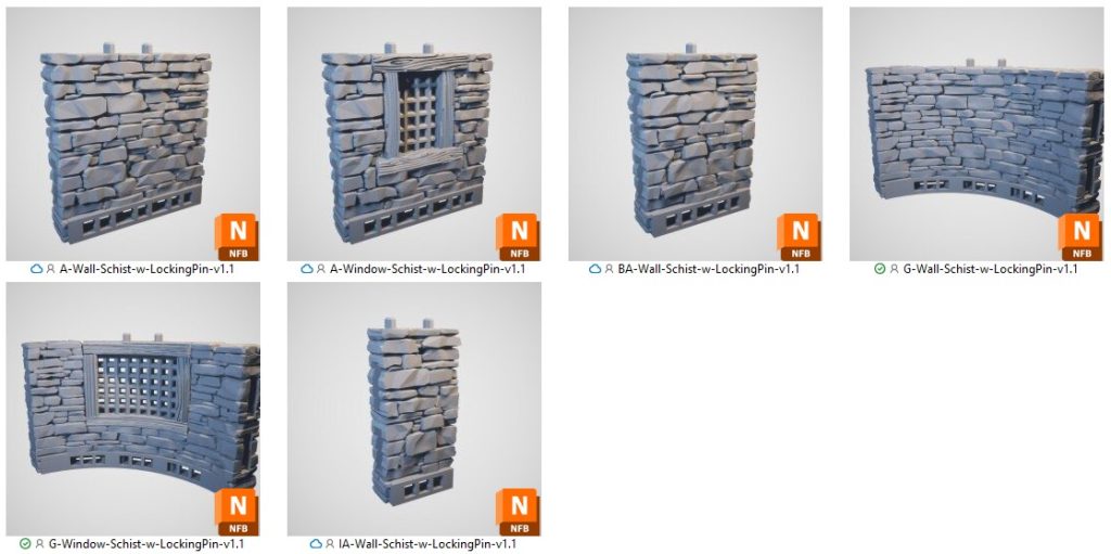Schist Walls - Printable Scenery