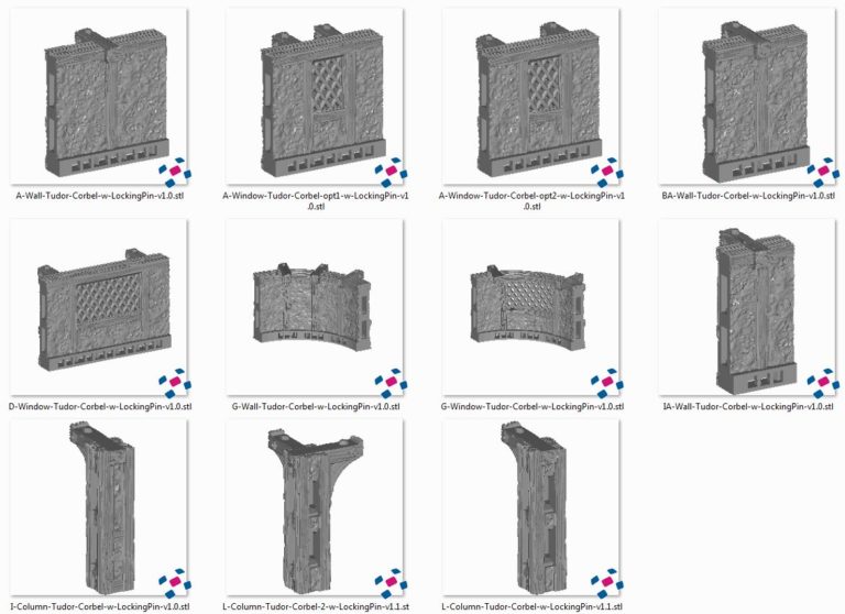 Tudor Walls - Printable Scenery