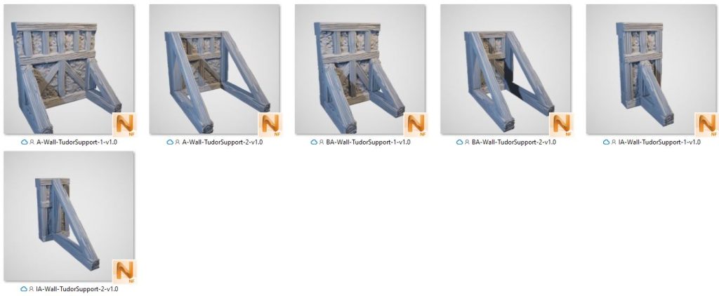 Tudor Walls - Printable Scenery