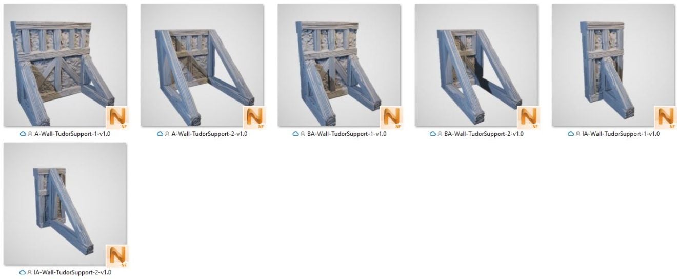 Tudor Walls - Printable Scenery