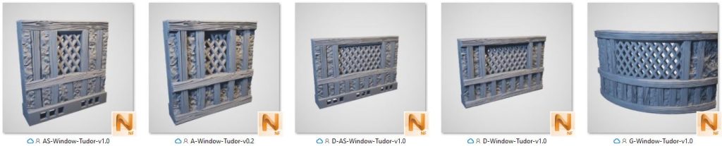 Tudor Walls - Printable Scenery