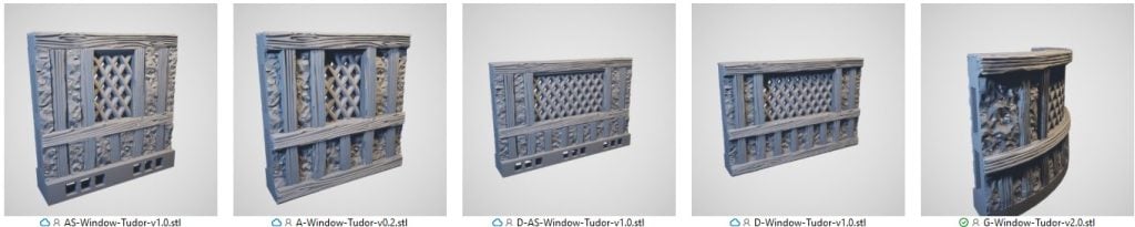 Tudor Walls - Printable Scenery