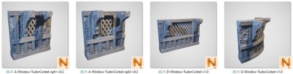 Tudor Walls - Printable Scenery