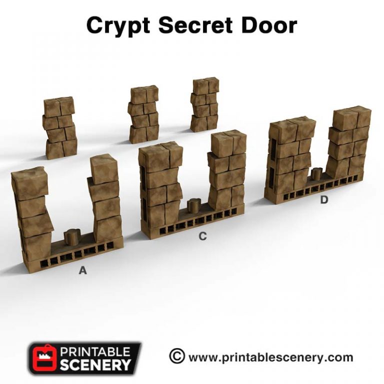 Crypt Secret Door - Printable Scenery