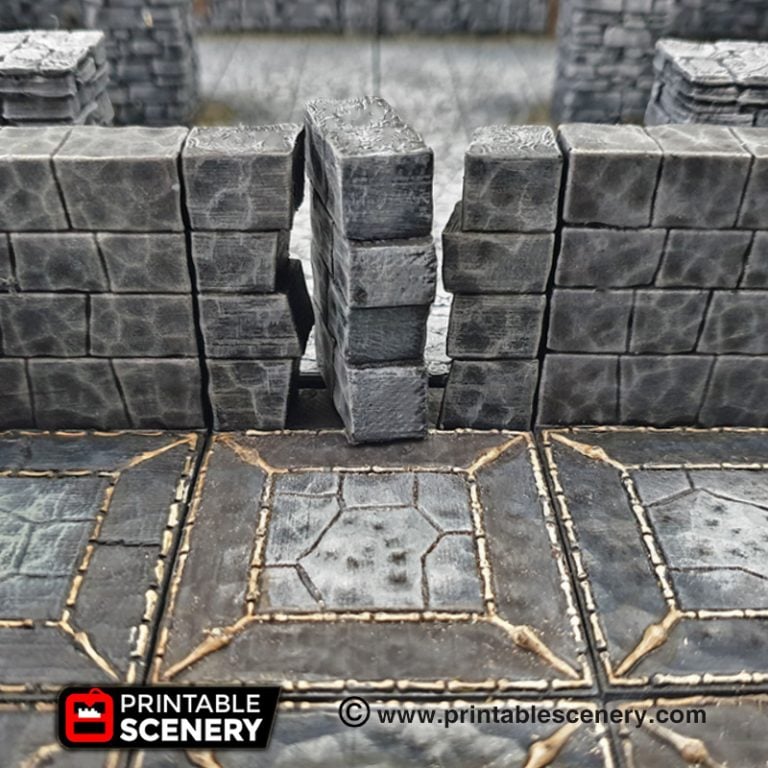 Crypt Walls - Printable Scenery
