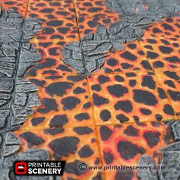 Lava Floors - Printable Scenery