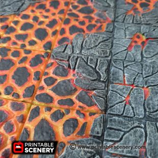 Lava Floors - Printable Scenery
