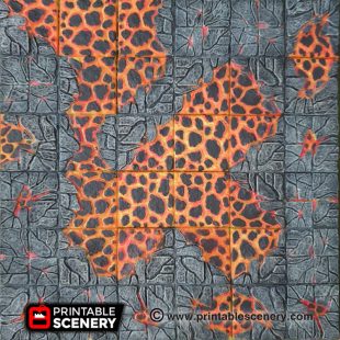 Lava Floors - Printable Scenery