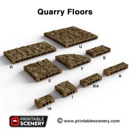Quarry Floors - Printable Scenery