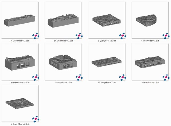 Quarry Floors - Printable Scenery