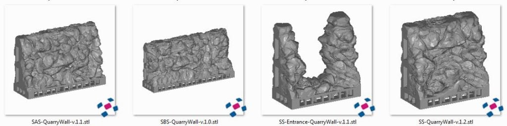 Quarry Walls - Printable Scenery