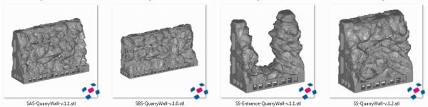 Quarry Walls - Printable Scenery