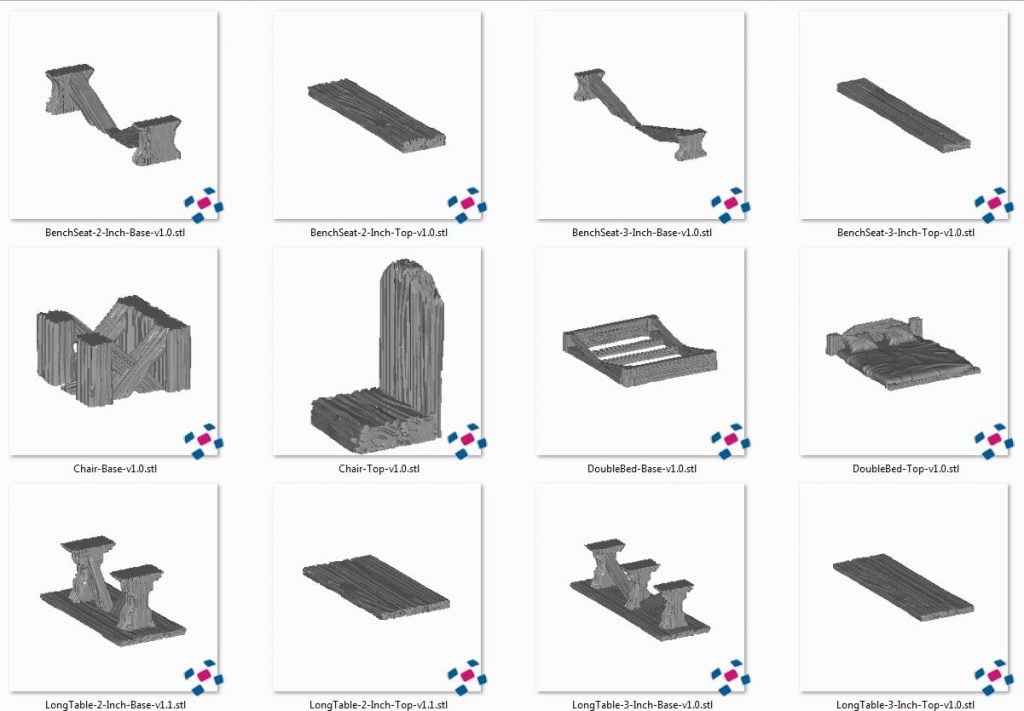 Simple Furniture - Printable Scenery