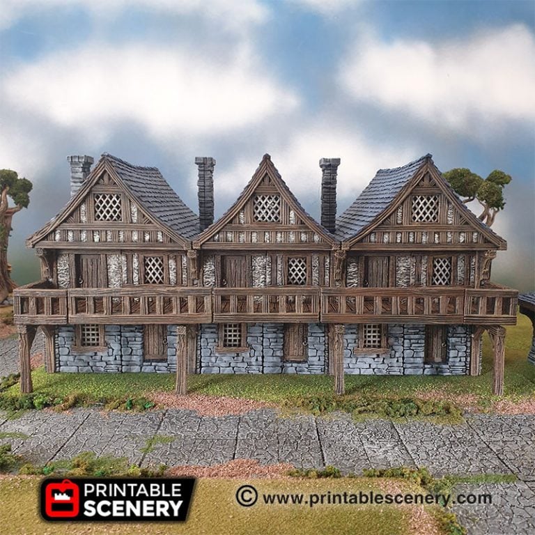 Tudor Walls - Printable Scenery