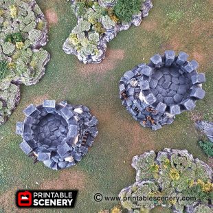 Goblin Guard Towers - Printable Scenery