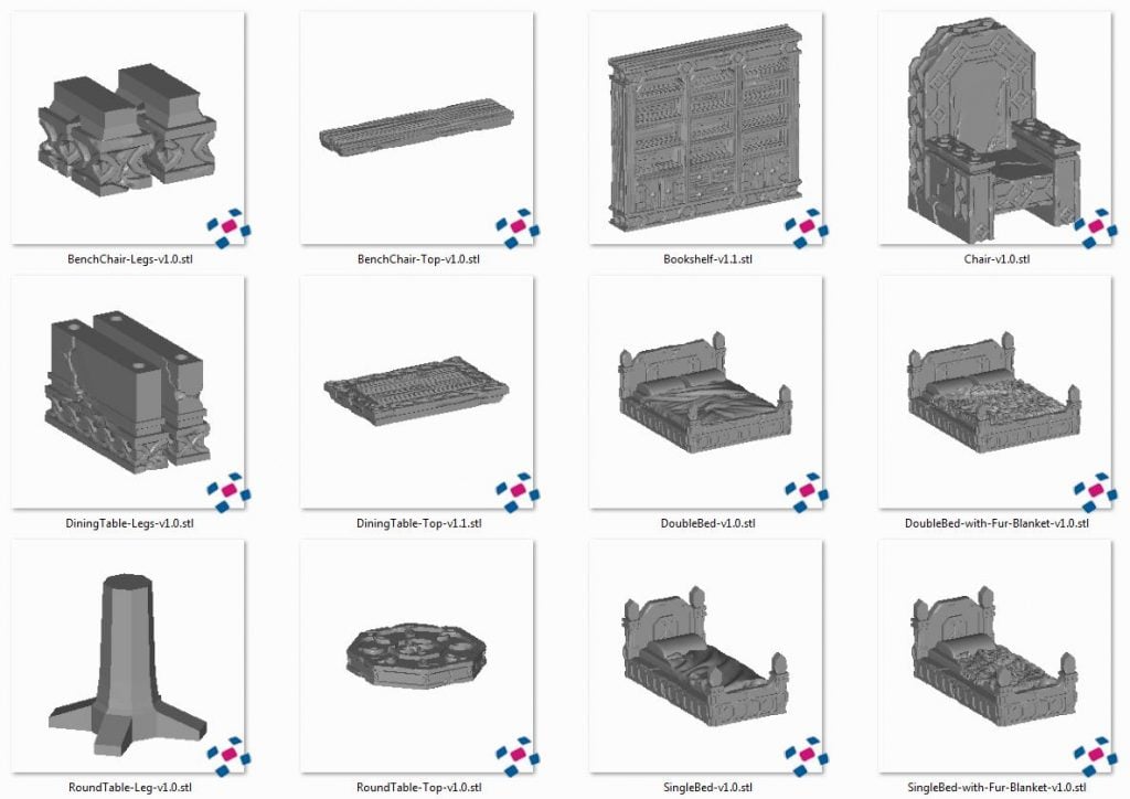 Sturdy Furniture - Printable Scenery