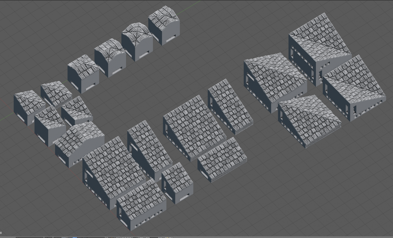 Modular Roof Design (Teaser) - Printable Scenery