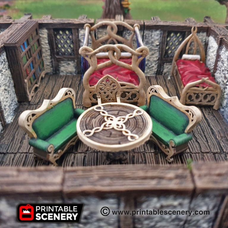 3D Printable Furniture for DnD and other Tabletop RPGs