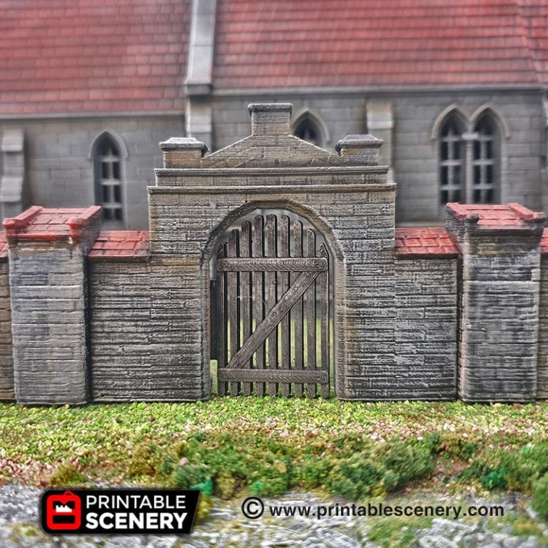 Church Gates - Printable Scenery