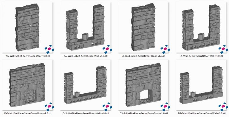 Secret Schist Wall - Printable Scenery
