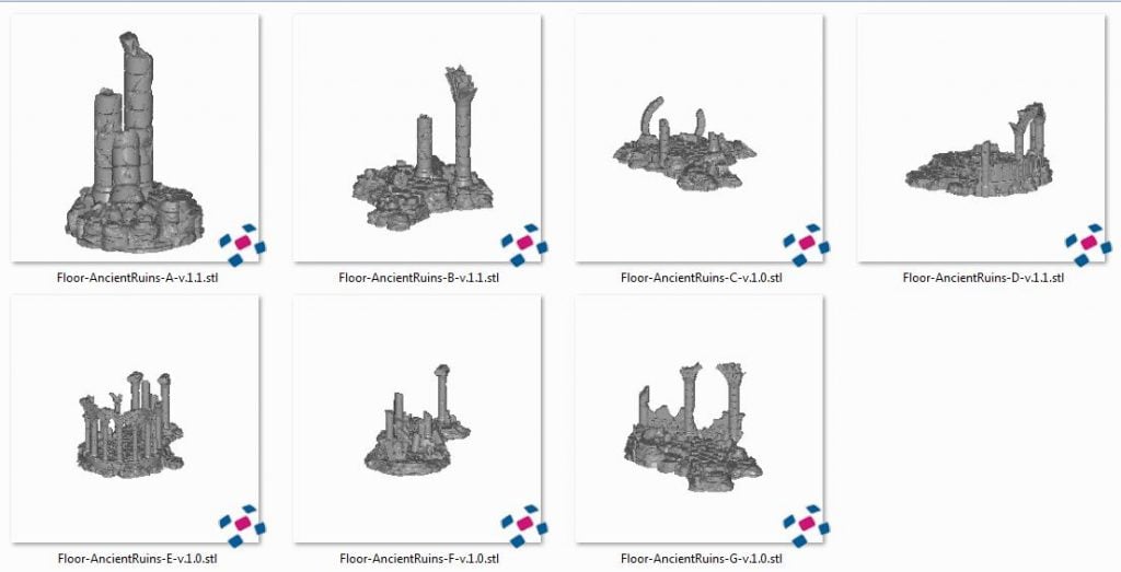 Ancient Ruins - Printable Scenery