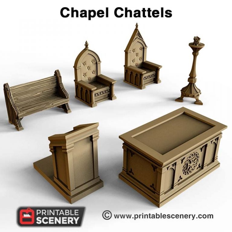 Chapel Chattels - Printable Scenery