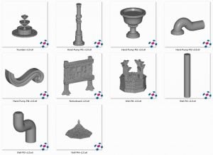 Town Square - Printable Scenery