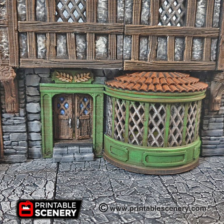 Terrace Shopfronts - Printable Scenery
