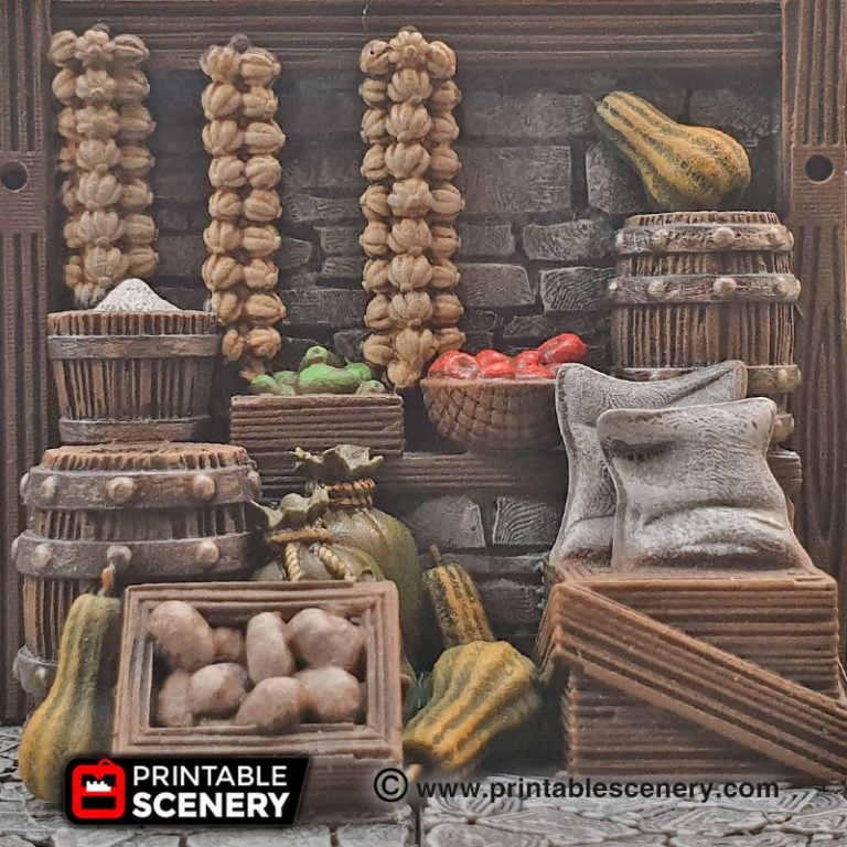 Terrace Shopfronts - Printable Scenery