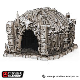 Shaman's Hut - Printable Scenery