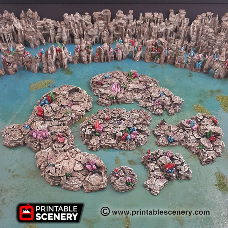 Caverns & Grottos STL Files - www.printablescenery.com