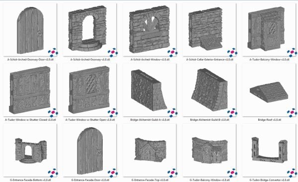 Alchemist Guild Expansion - Printable Scenery