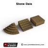 Modular Stone Dais - Printable Scenery
