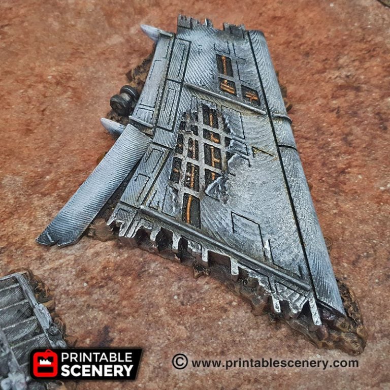 Crashed Aircraft - Printable Scenery