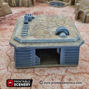 Storm Bunker - Printable Scenery