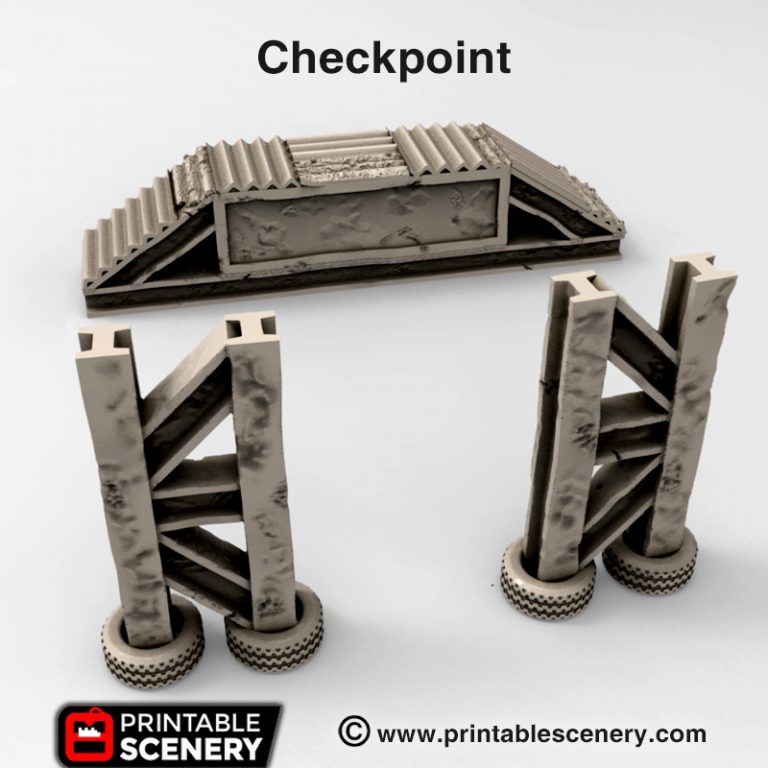 Checkpoint - Printable Scenery