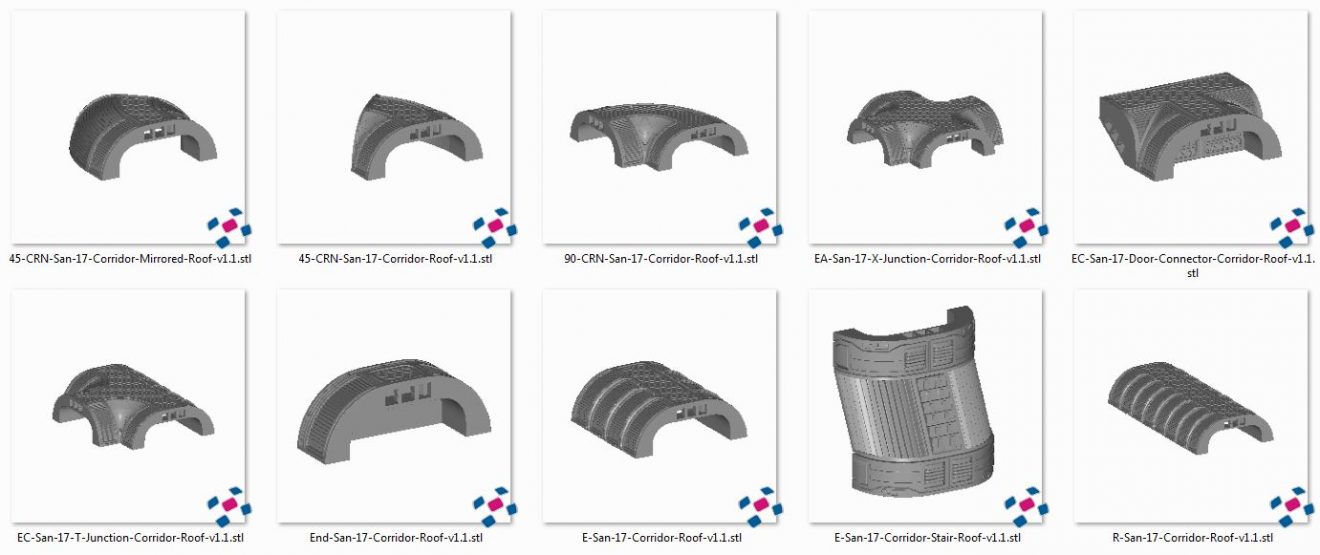 Connecting Corridors - Printable Scenery
