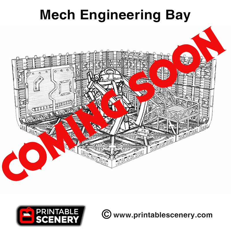 Mech Engineering Bay - Printable Scenery