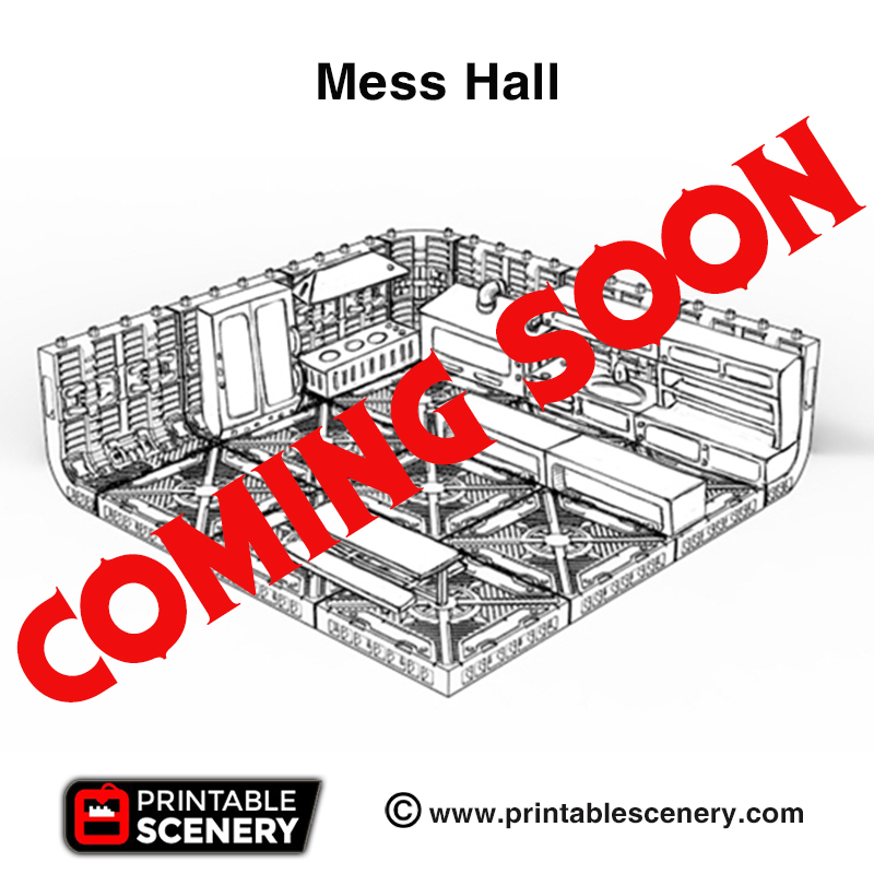 Mess Hall - Printable Scenery